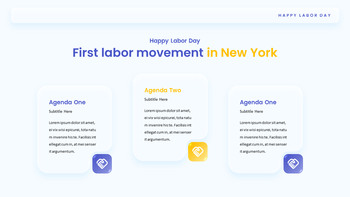 Labor Day google slides slide templates