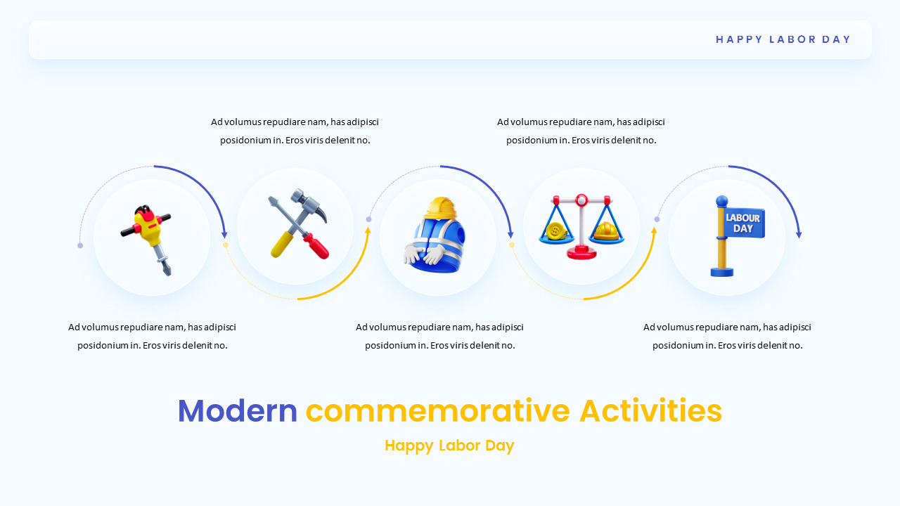 Labor Day google slides slide templates
