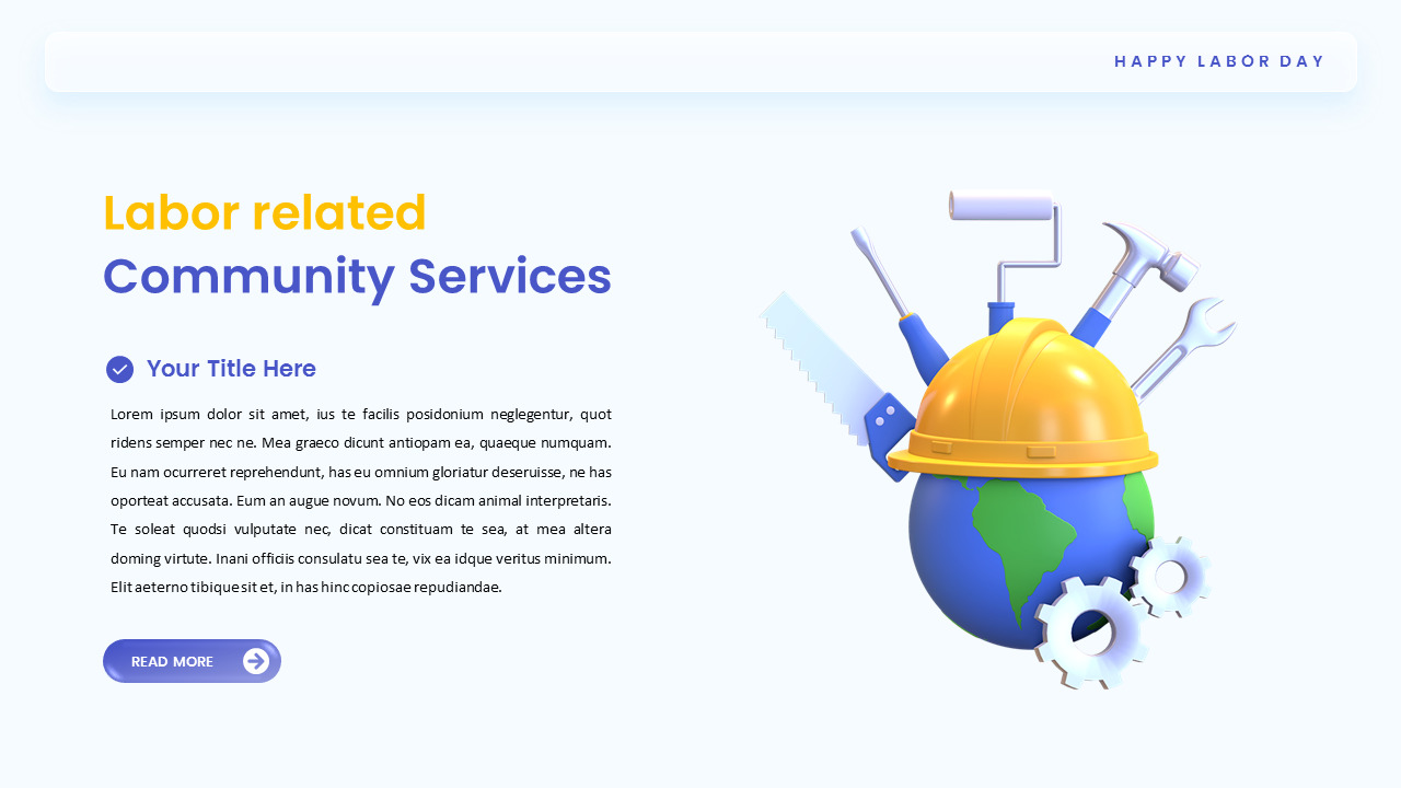 Labor Day google slides slide templates
