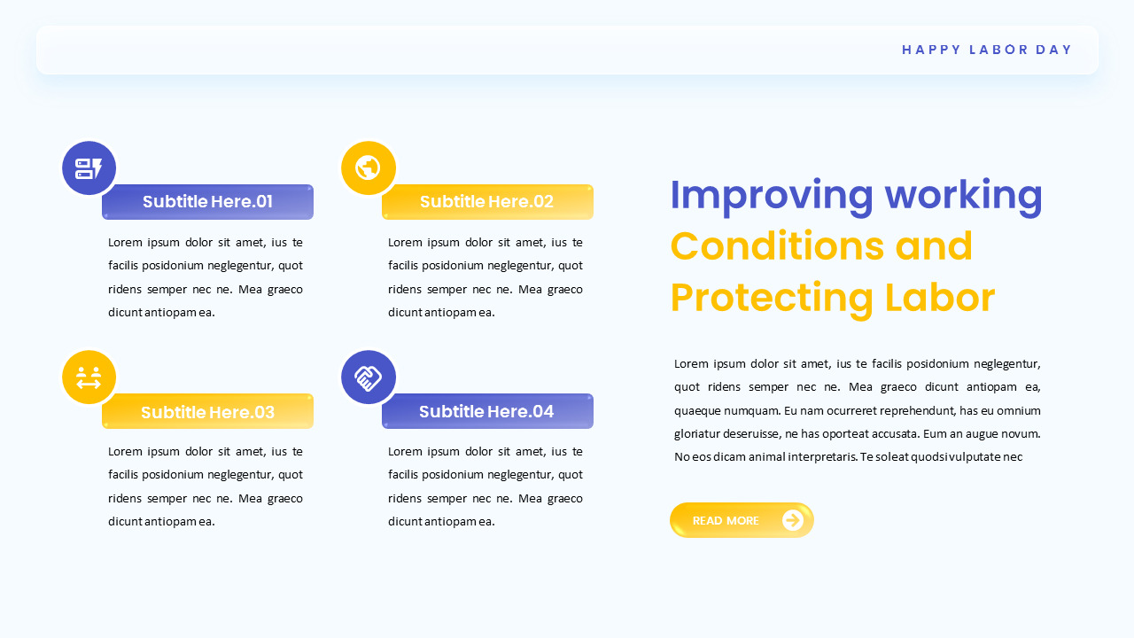 Labor Day google slides slide templates