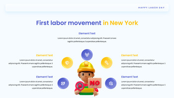 Labor Day google slides slide templates
