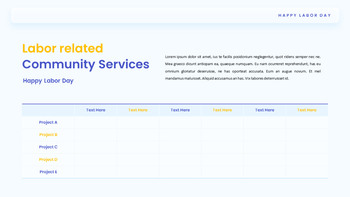 Labor Day google slides slide templates
