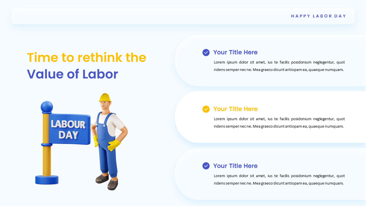 Labor Day google slides slide templates