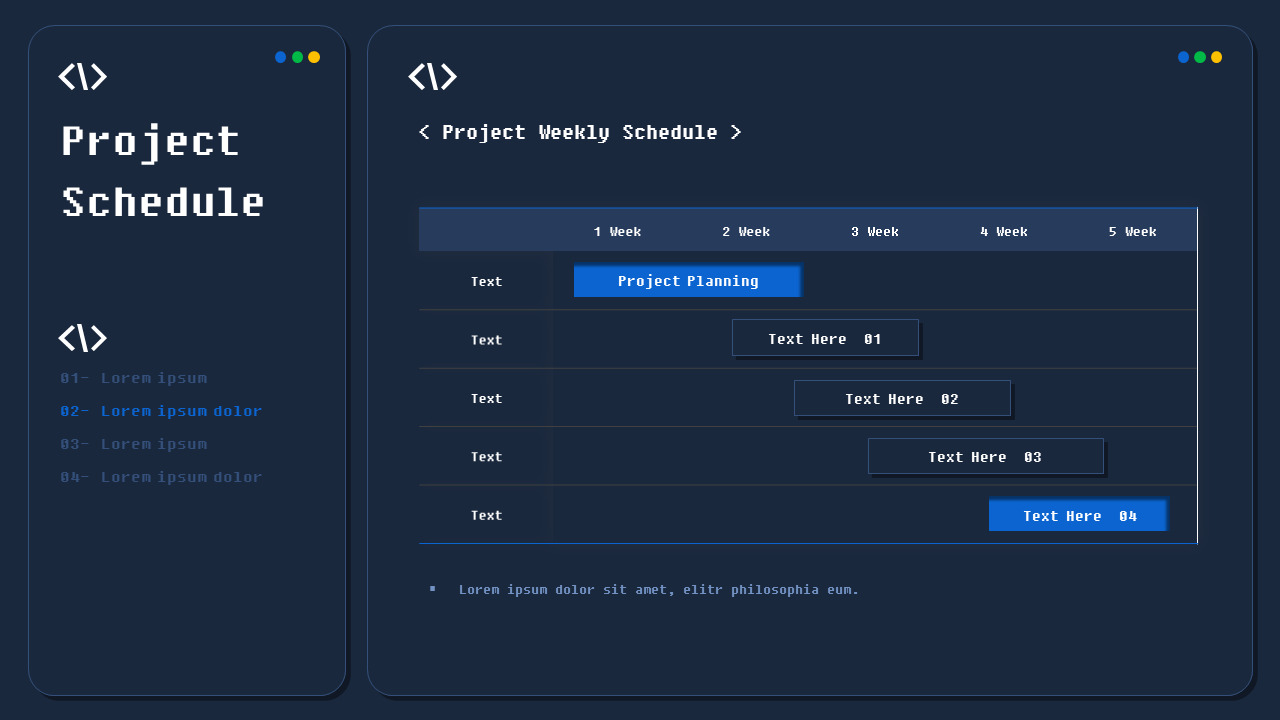 Programación de codificación de Pixel Art Diseño de diapositivas simple