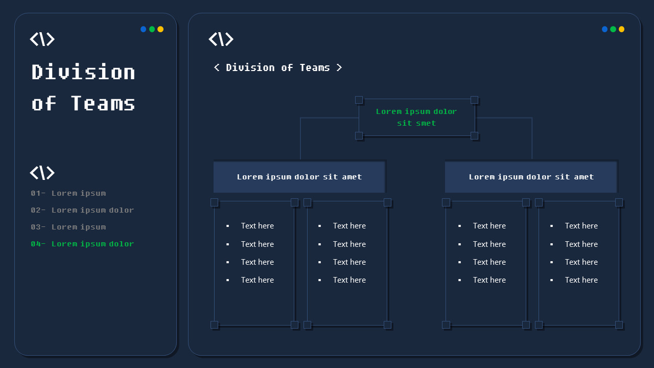 Programación de codificación de Pixel Art Diseño de diapositivas simple