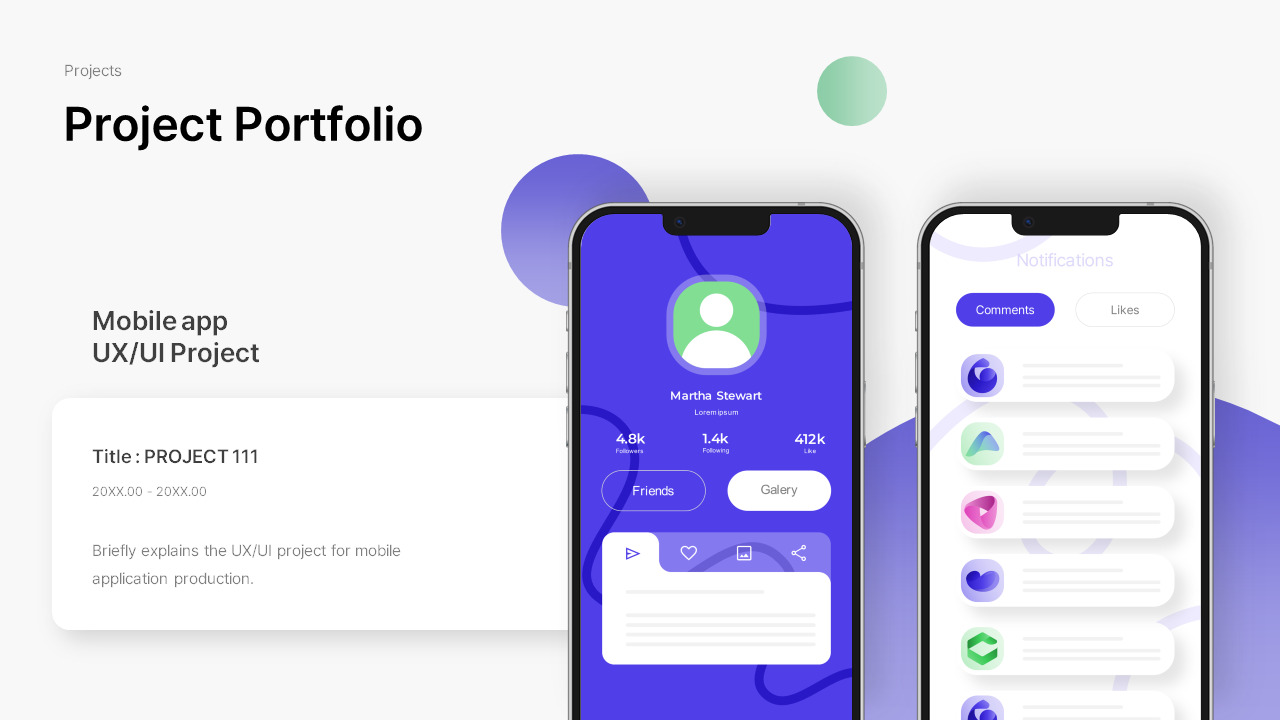 3D Character Portfolio google slides presentation slides
