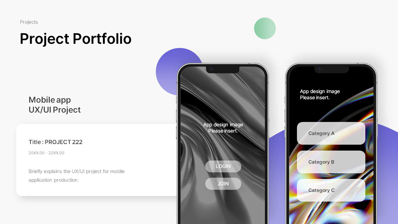 3D Character Portfolio google slides presentation slides
