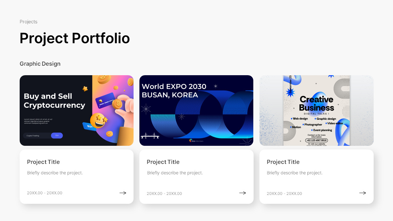 3D Character Portfolio google slides presentation slides