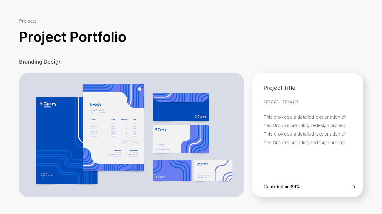 3D Character Portfolio google slides presentation slides