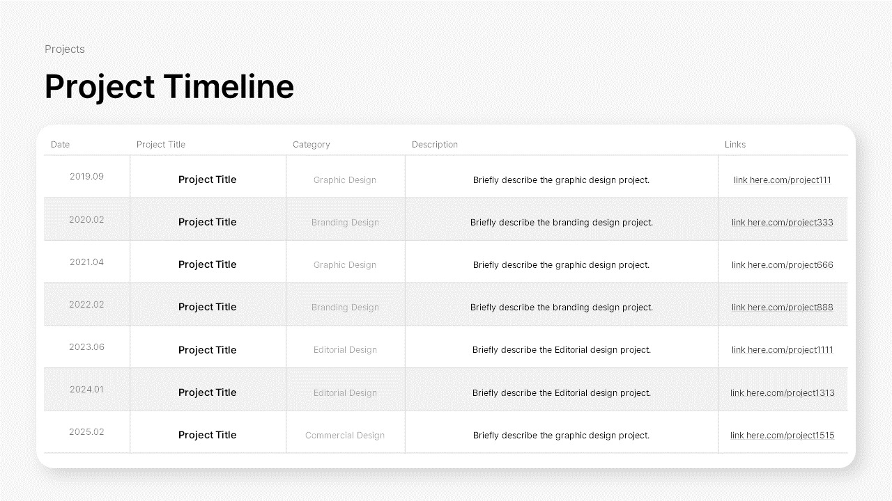 3D Character Portfolio google slides presentation slides