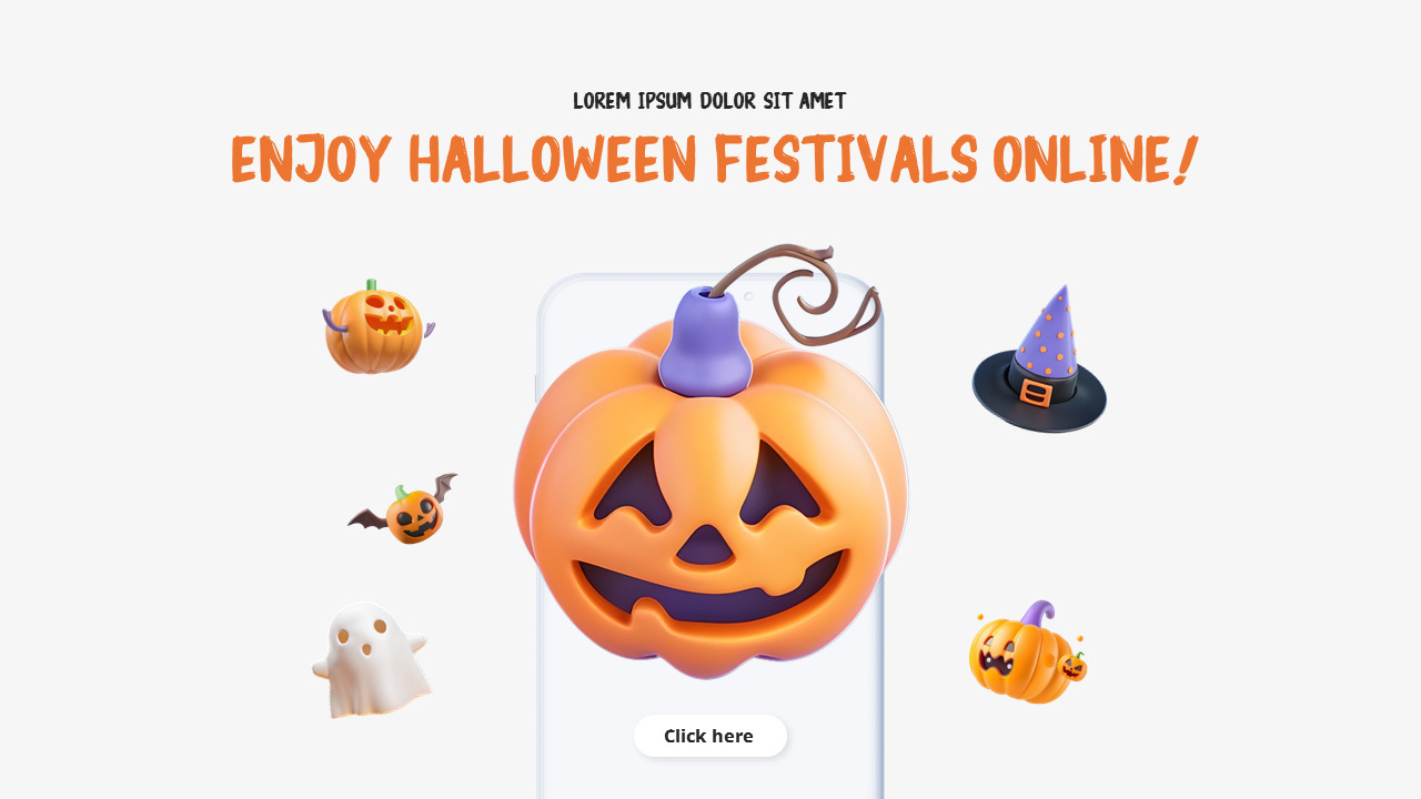 Happy Halloween Day template design