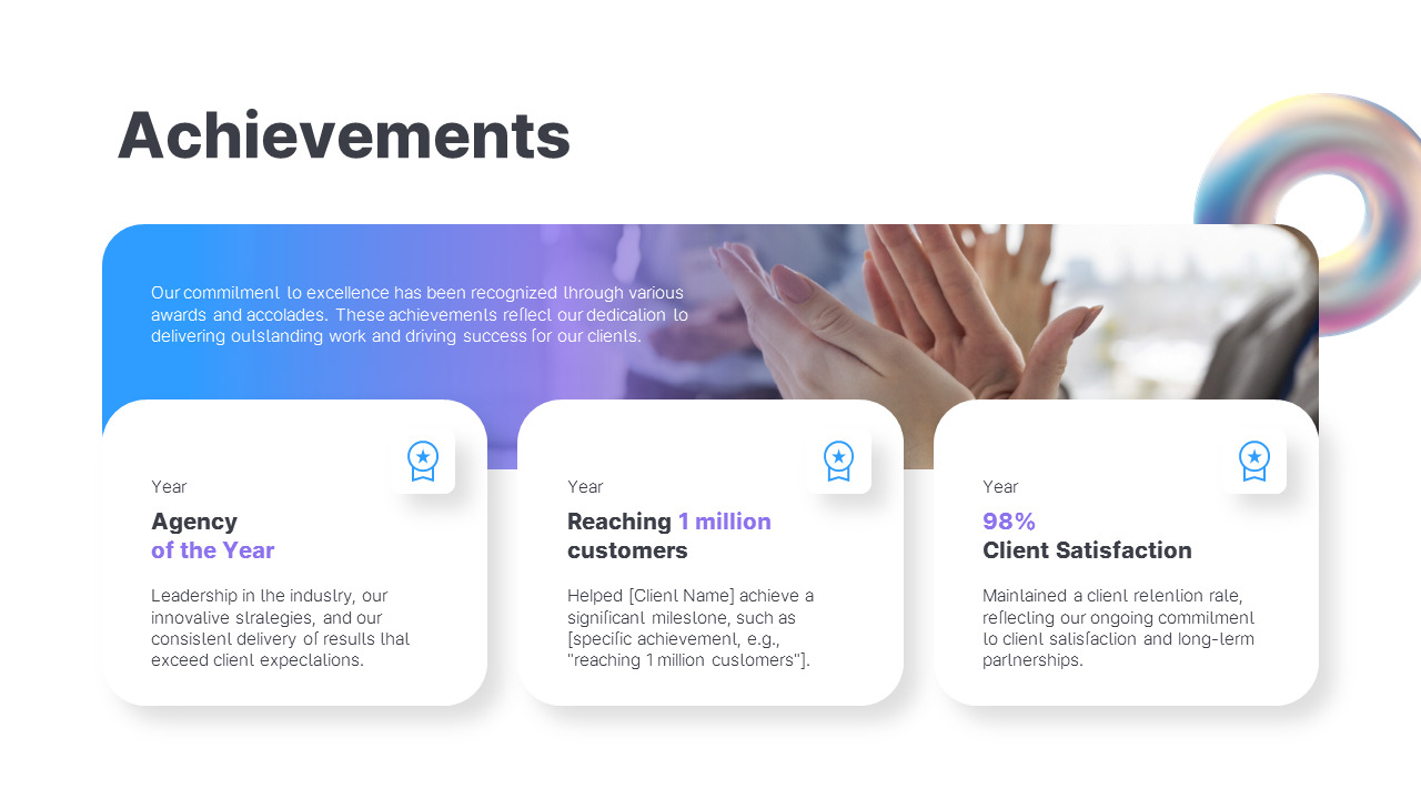 Branding full-service creative agency slide deck