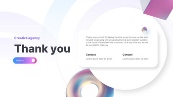 Branding full-service creative agency slide deck