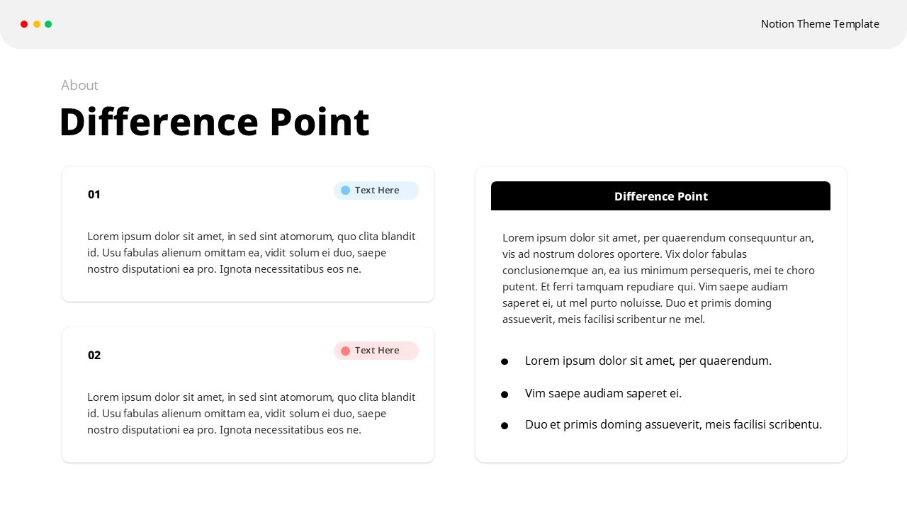 Design Portfolio Notion Concept powerpoint layout