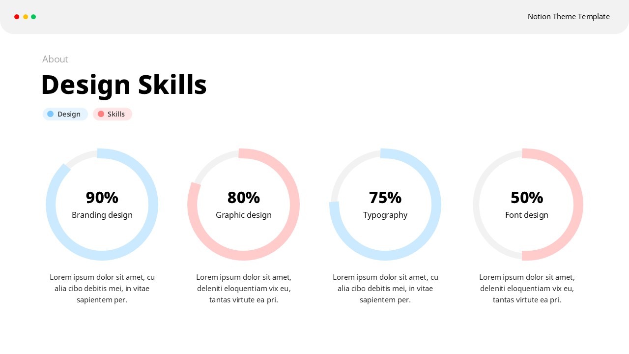 Design Portfolio Notion Concept powerpoint layout
