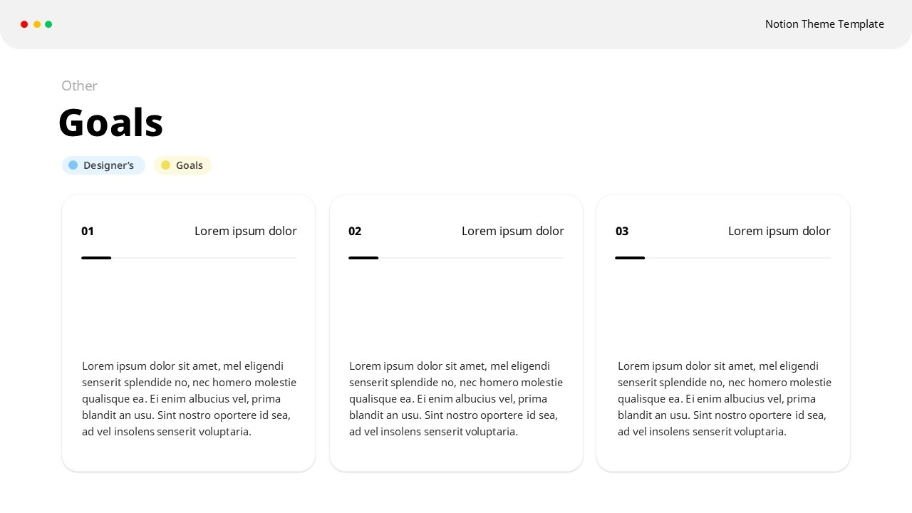 Design Portfolio Notion Concept powerpoint layout