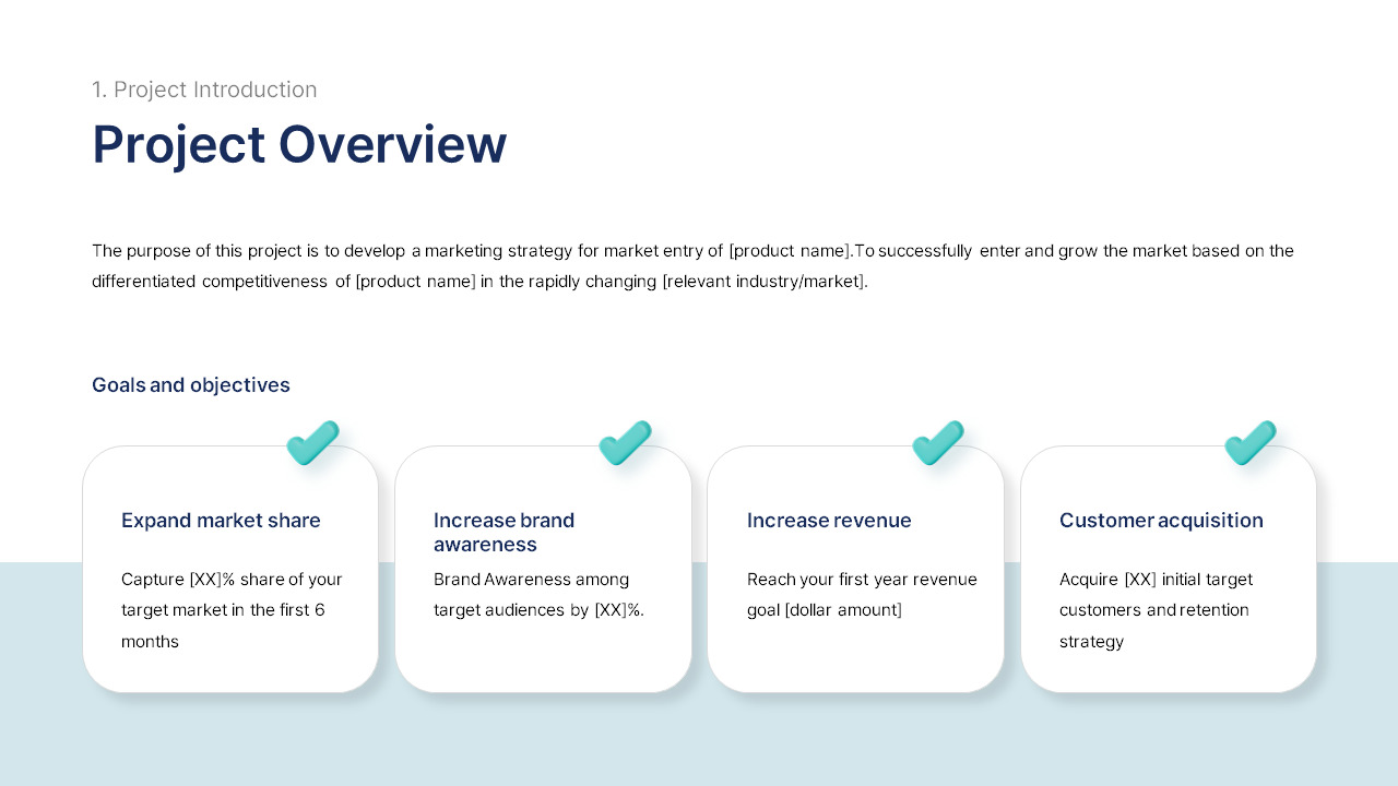 Product Marketing Strategies team presentation template