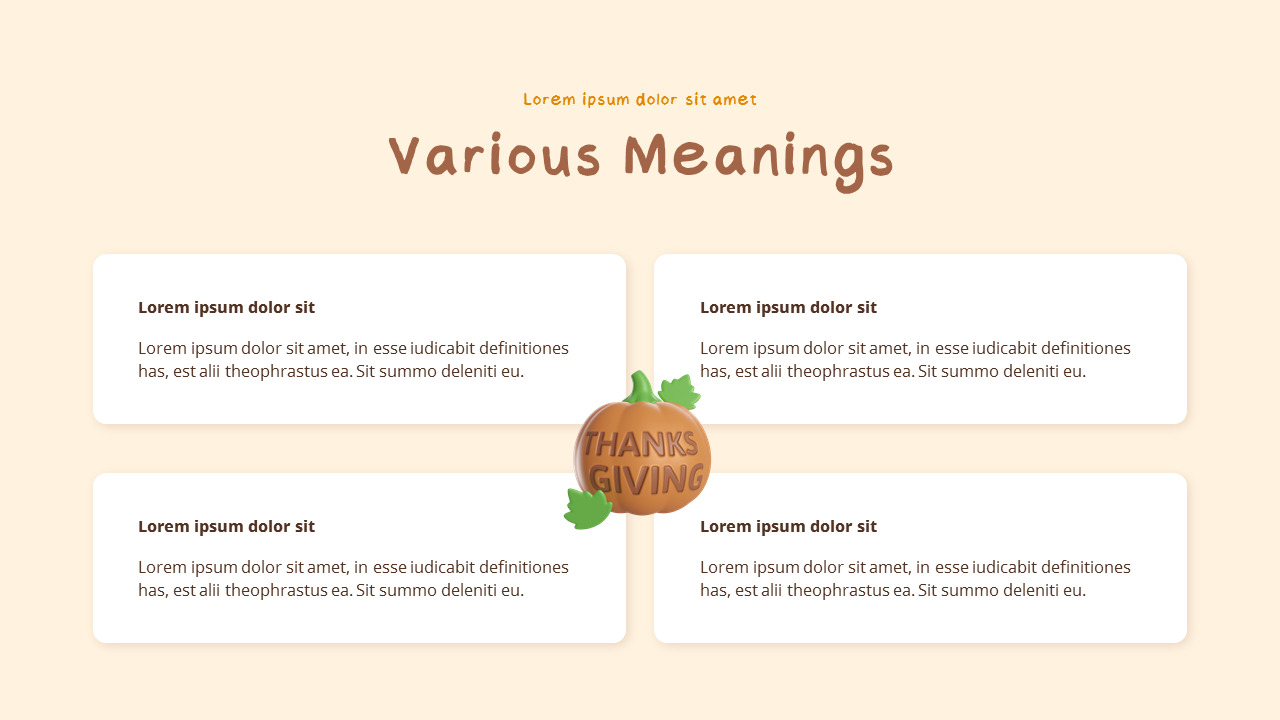 Thanksgiving Day pitch deck template ppt