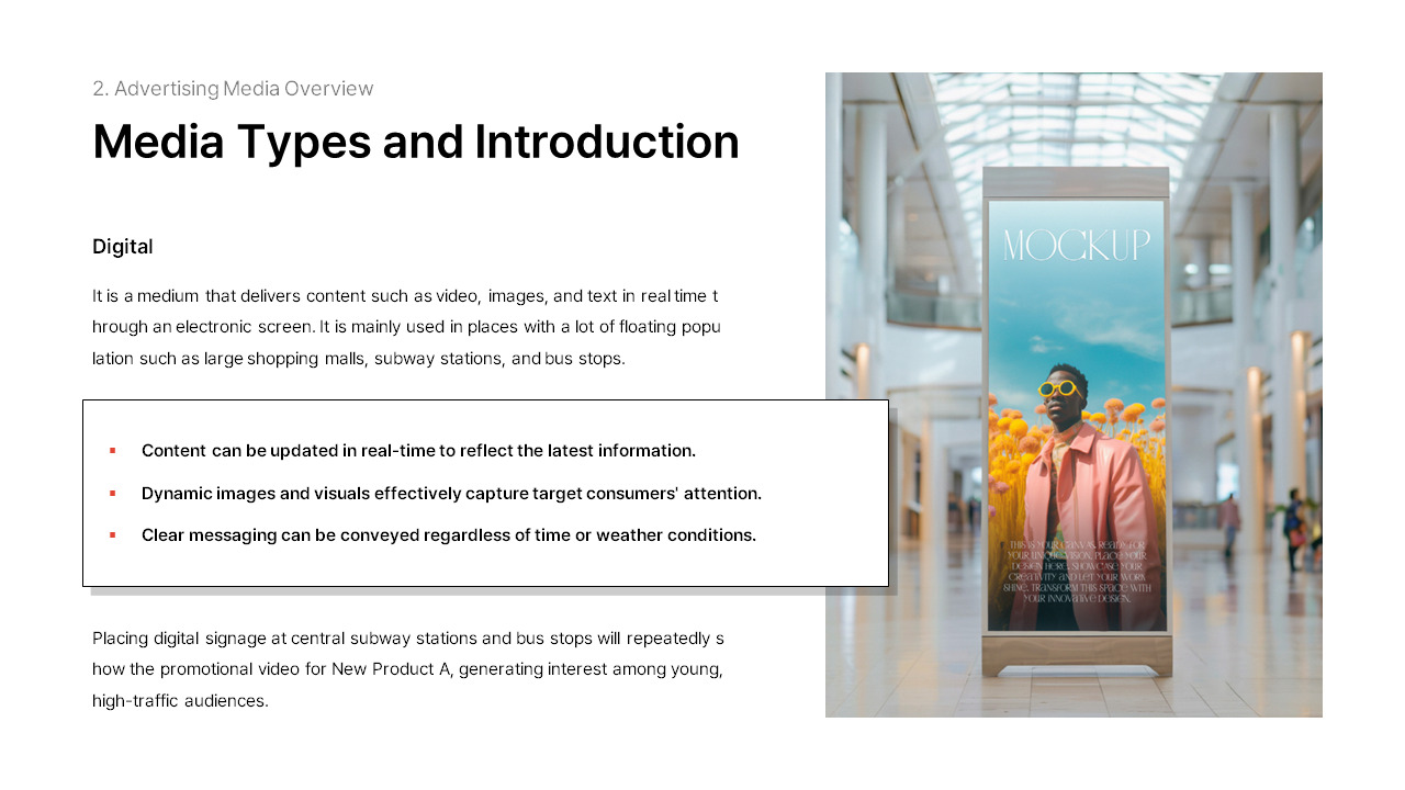 Outdoor Advertising Proposal slide design