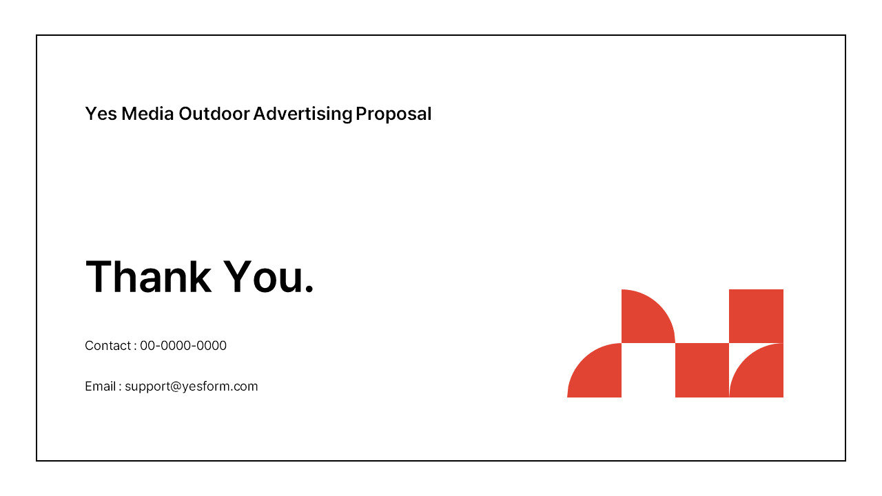 Outdoor Advertising Proposal slide design