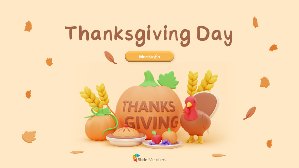 Thanksgiving Day google slides powerpoint