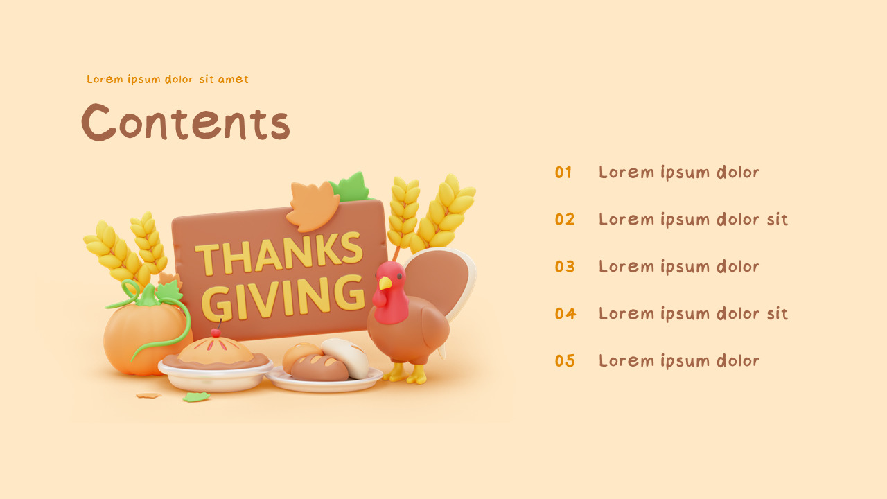 Thanksgiving Day google slides powerpoint