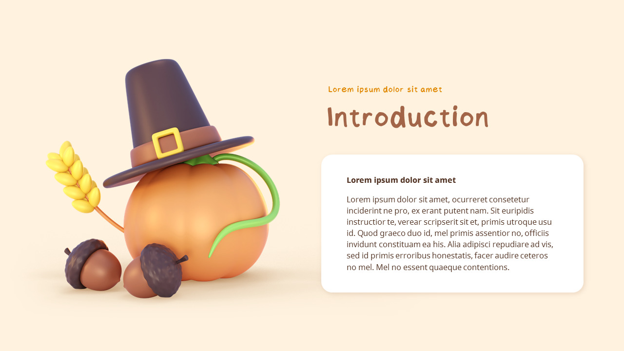 Thanksgiving Day google slides powerpoint