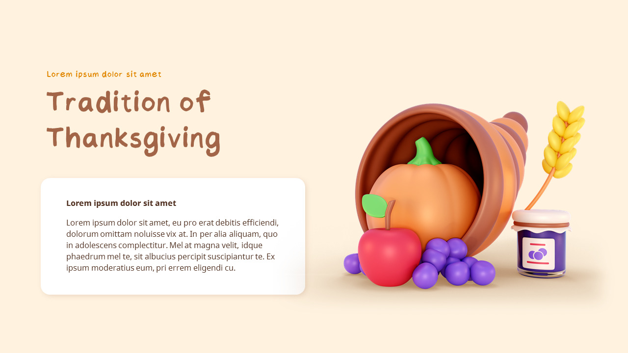 Día de acción de gracias diapositivas de google powerpoint