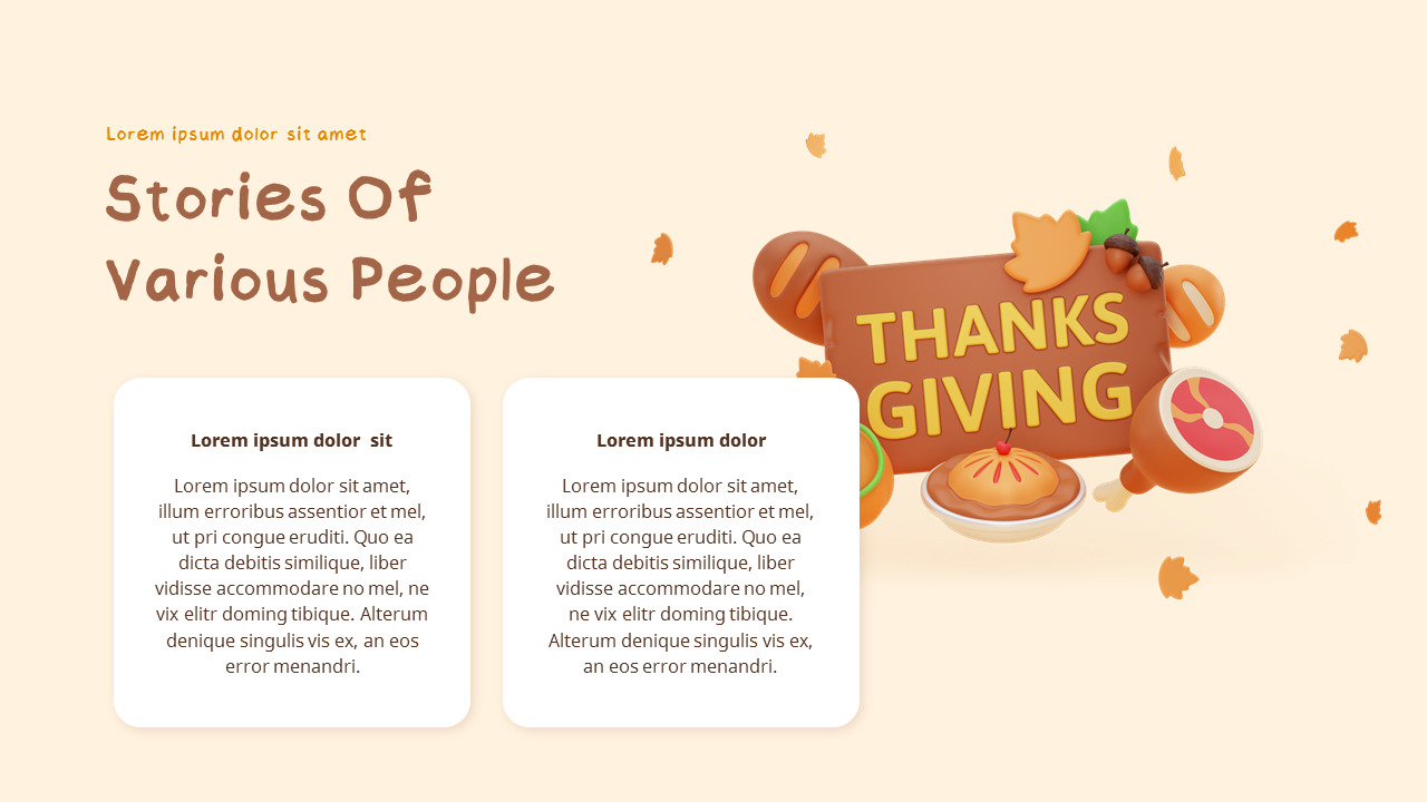 Thanksgiving Day google slides powerpoint