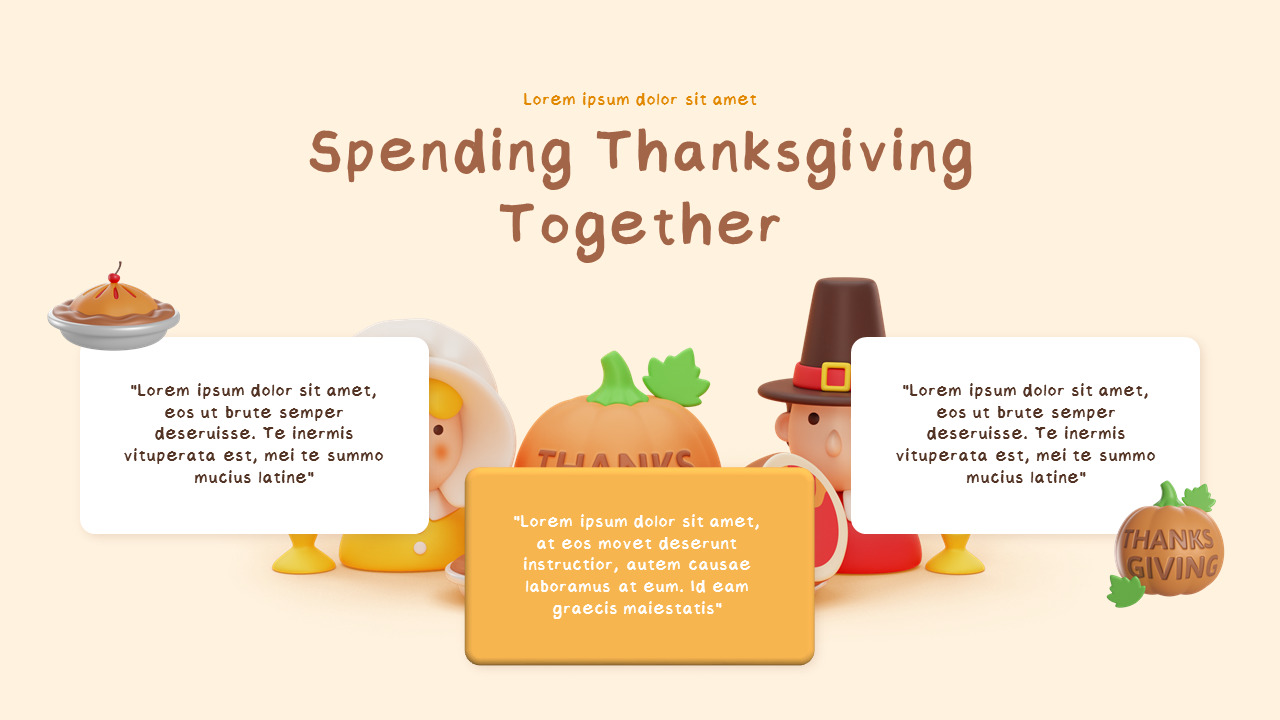 Día de acción de gracias diapositivas de google powerpoint