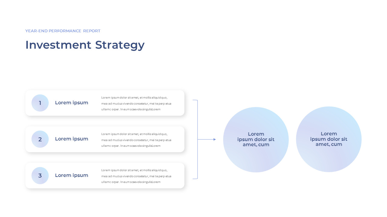 Year-end Performance Report ppt template for pitch deck