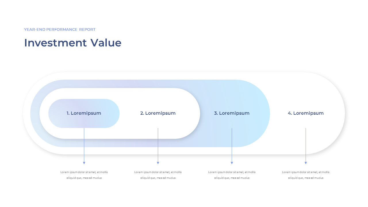 Year-end Performance Report ppt template for pitch deck