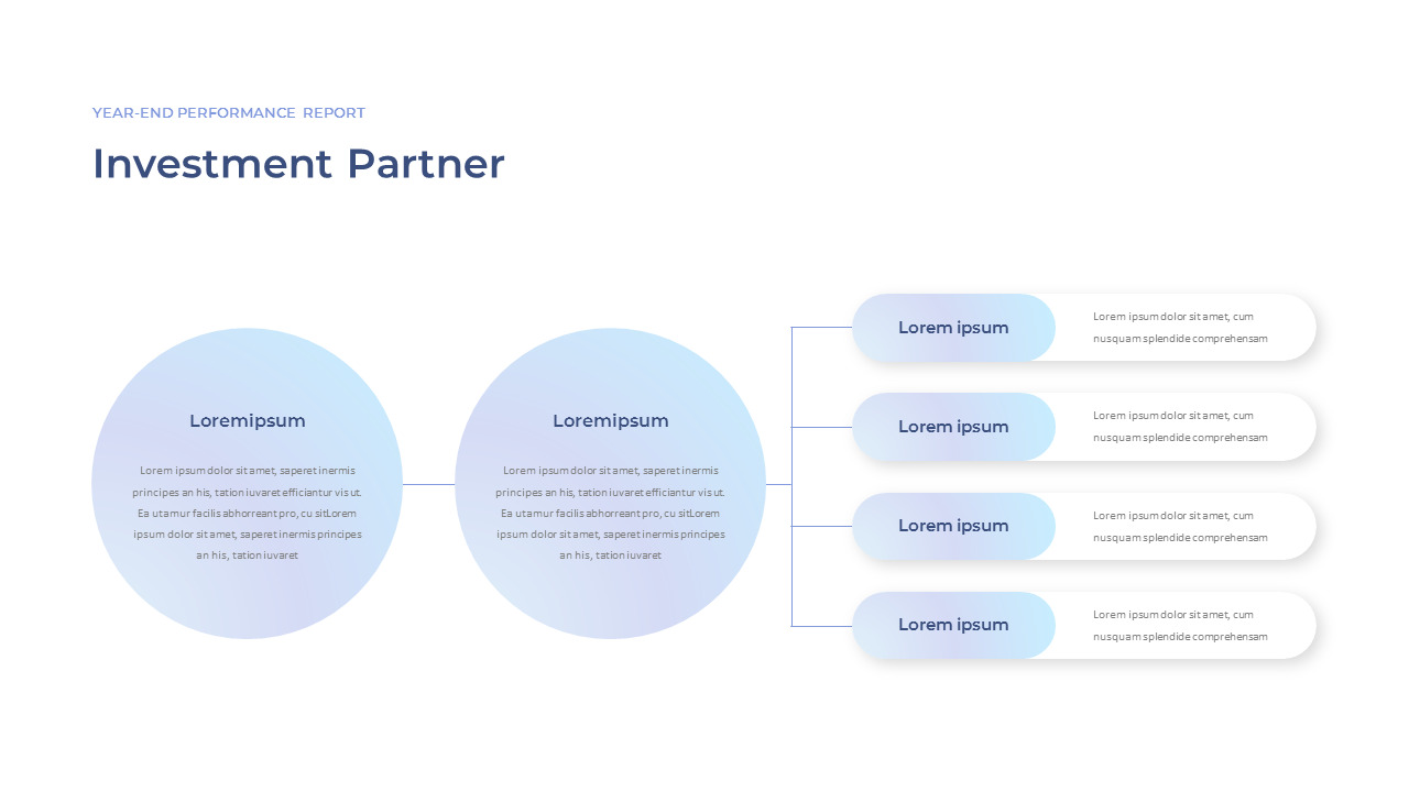 Year-end Performance Report ppt template for pitch deck