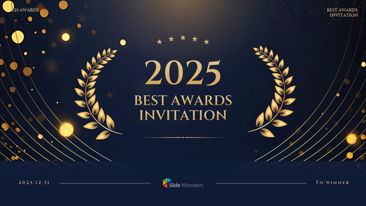 Best Awards Invitation Best PPT Slides