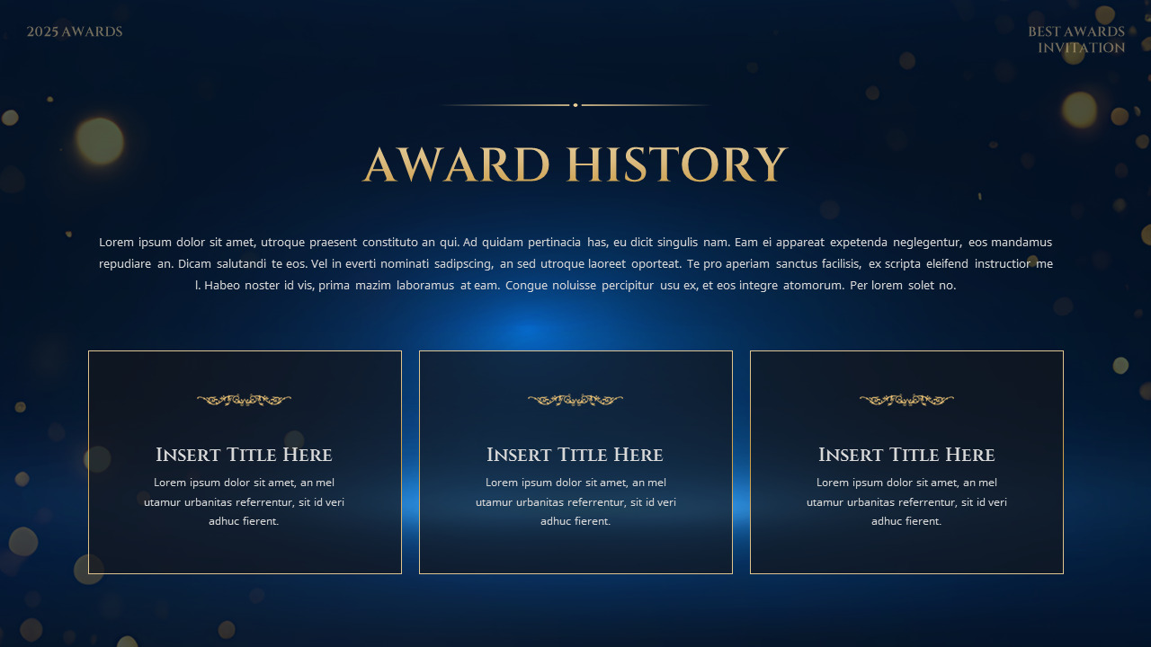 Best Awards Invitation Best PPT Slides