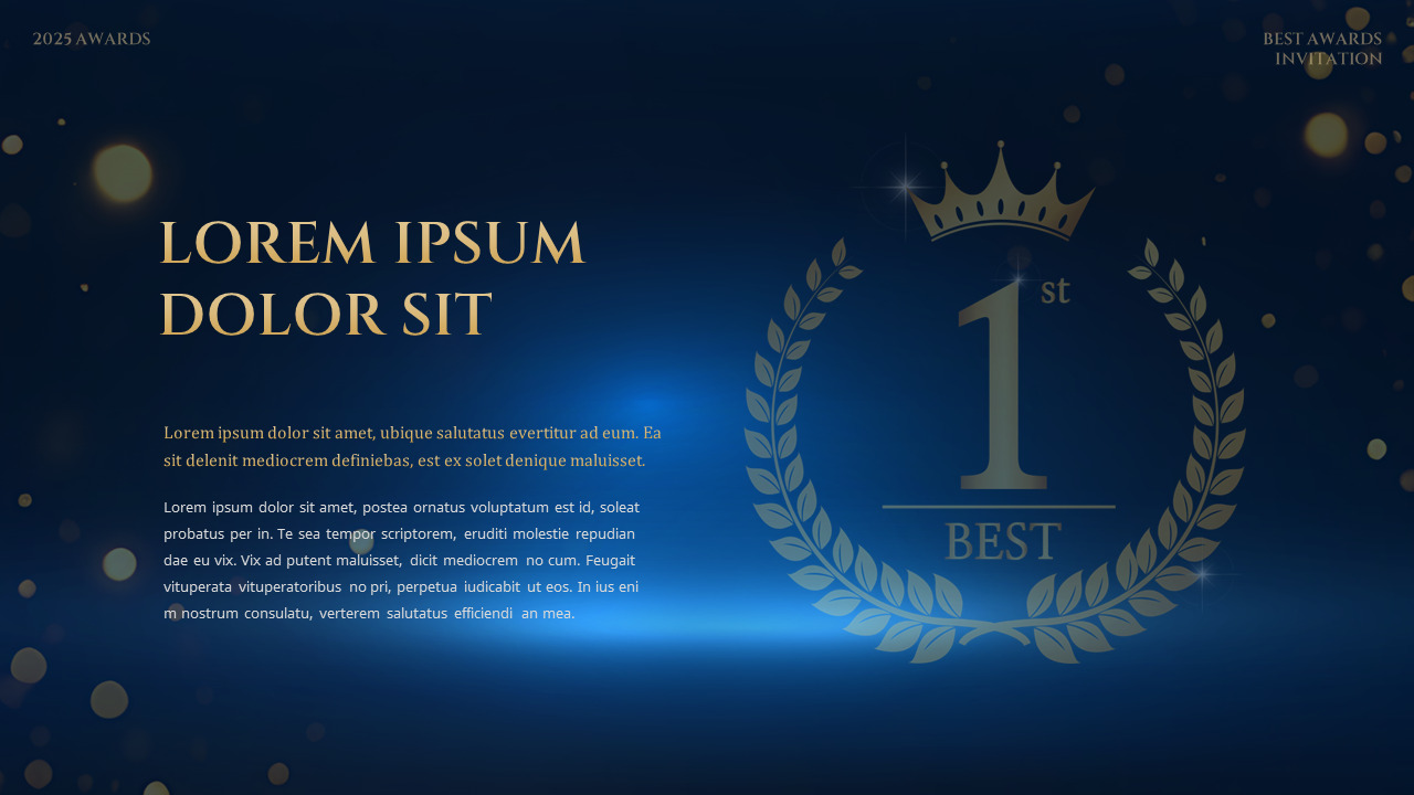 Best Awards Invitation Best PPT Slides