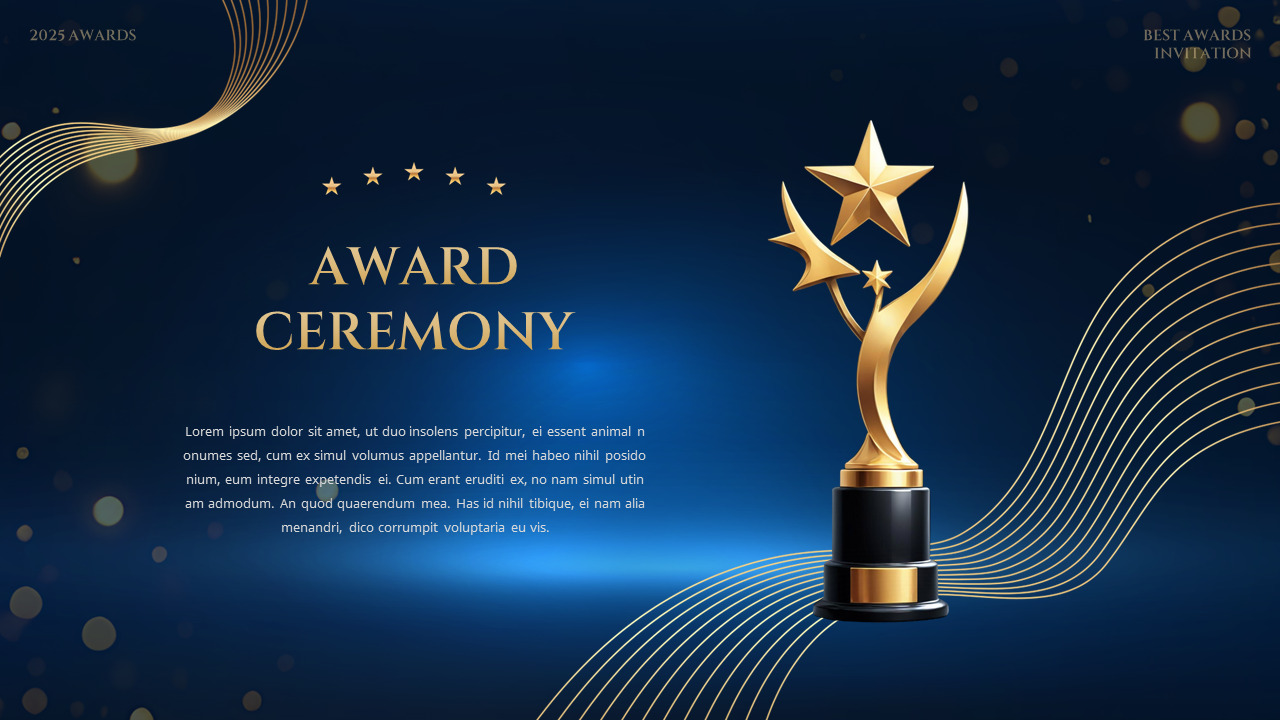 Best Awards Invitation Best PPT Slides