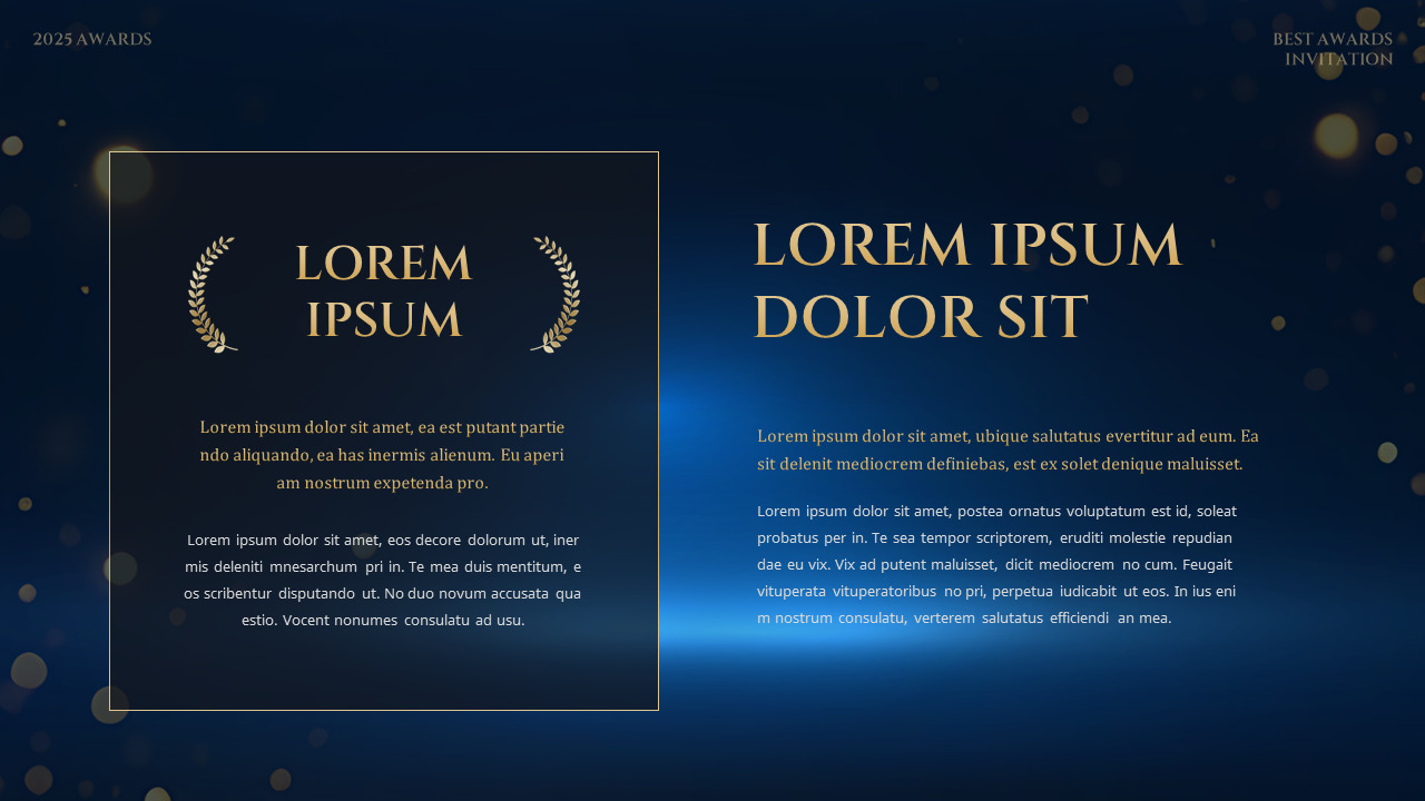 Best Awards Invitation Best PPT Slides