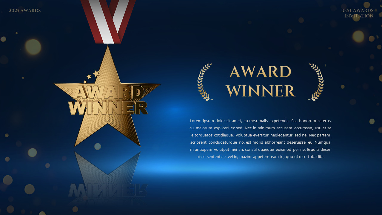 Best Awards Invitation Best PPT Slides