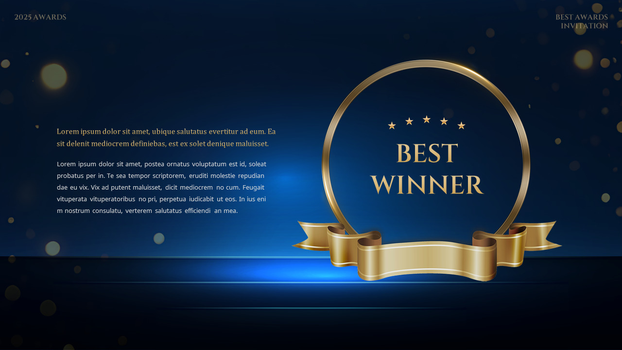 Best Awards Invitation Best PPT Slides