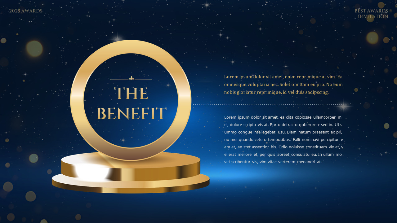 Best Awards Invitation Best PPT Slides