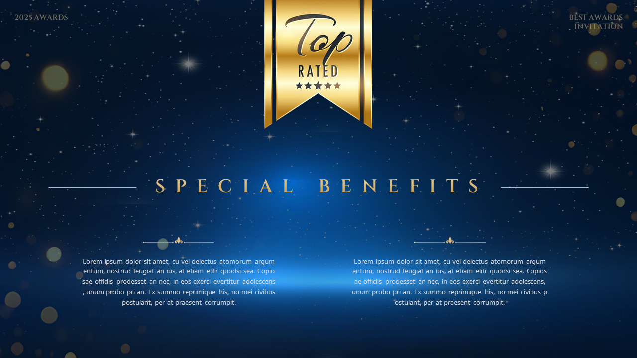 Best Awards Invitation Best PPT Slides