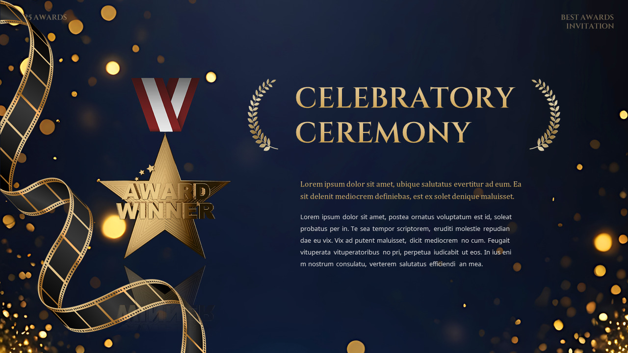 Best Awards Invitation Best PPT Slides