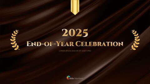End Of Year Celebration powerpoint presentation themes