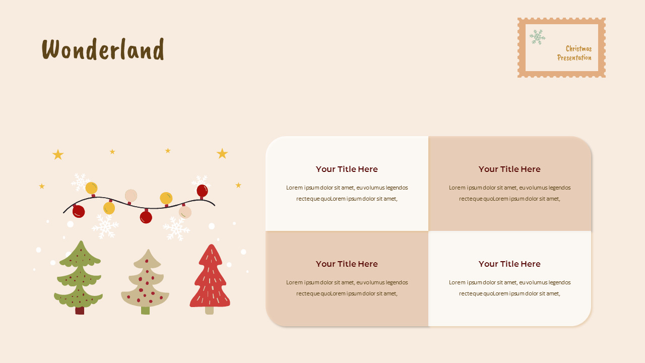 Happy Christmas deck templates