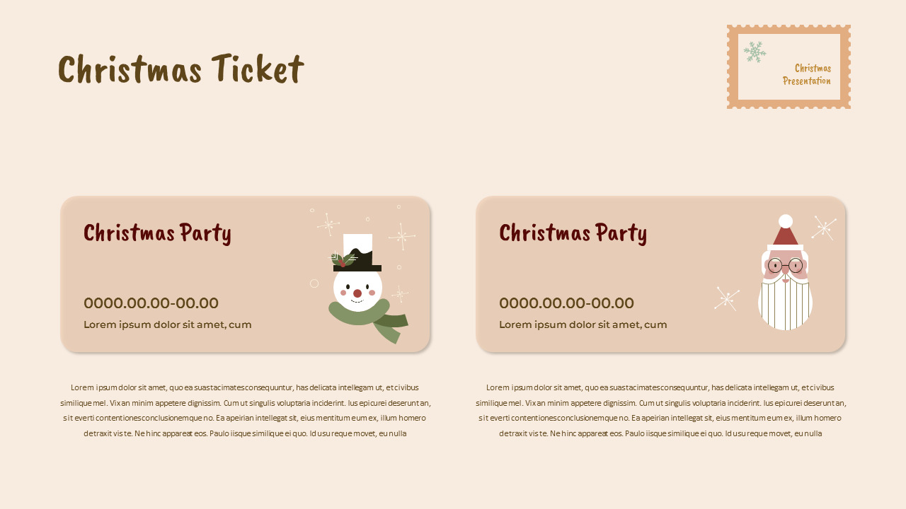 Happy Christmas deck templates