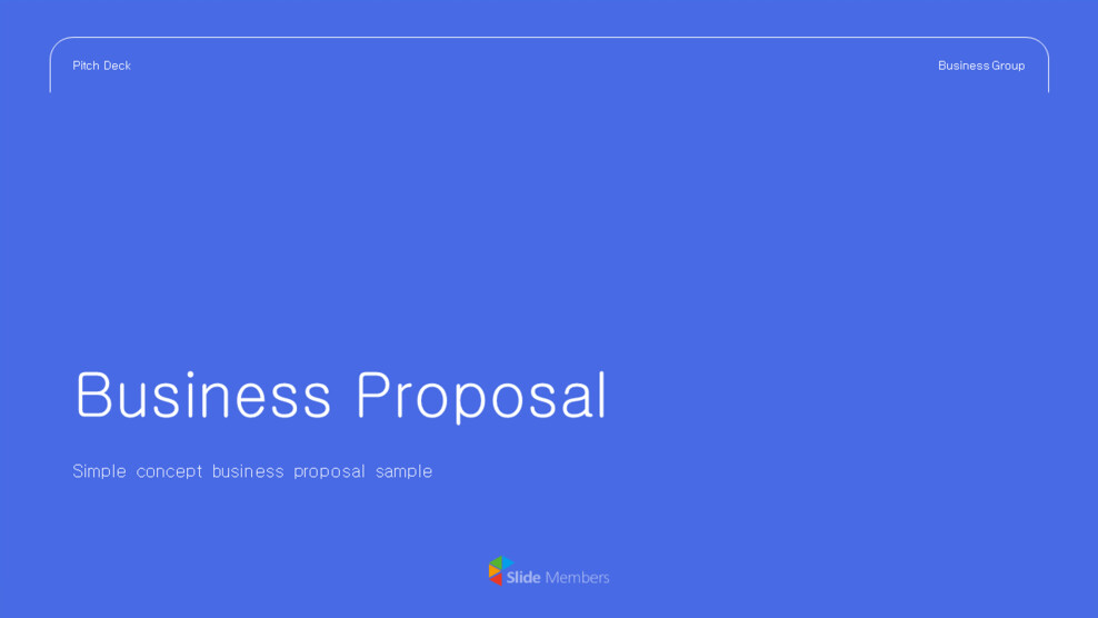 Simple Concept Business Proposal Simple Templates