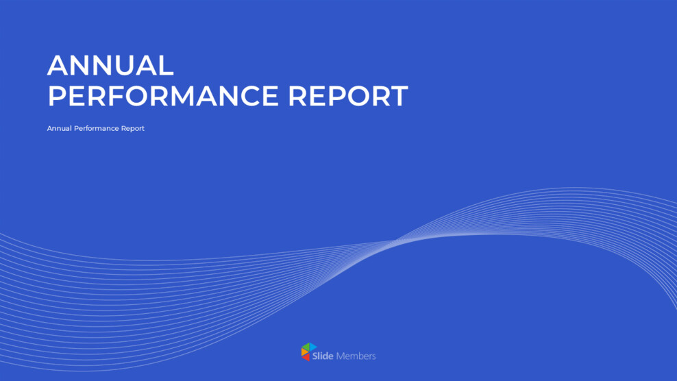 Annual Performance Report presentation slide design