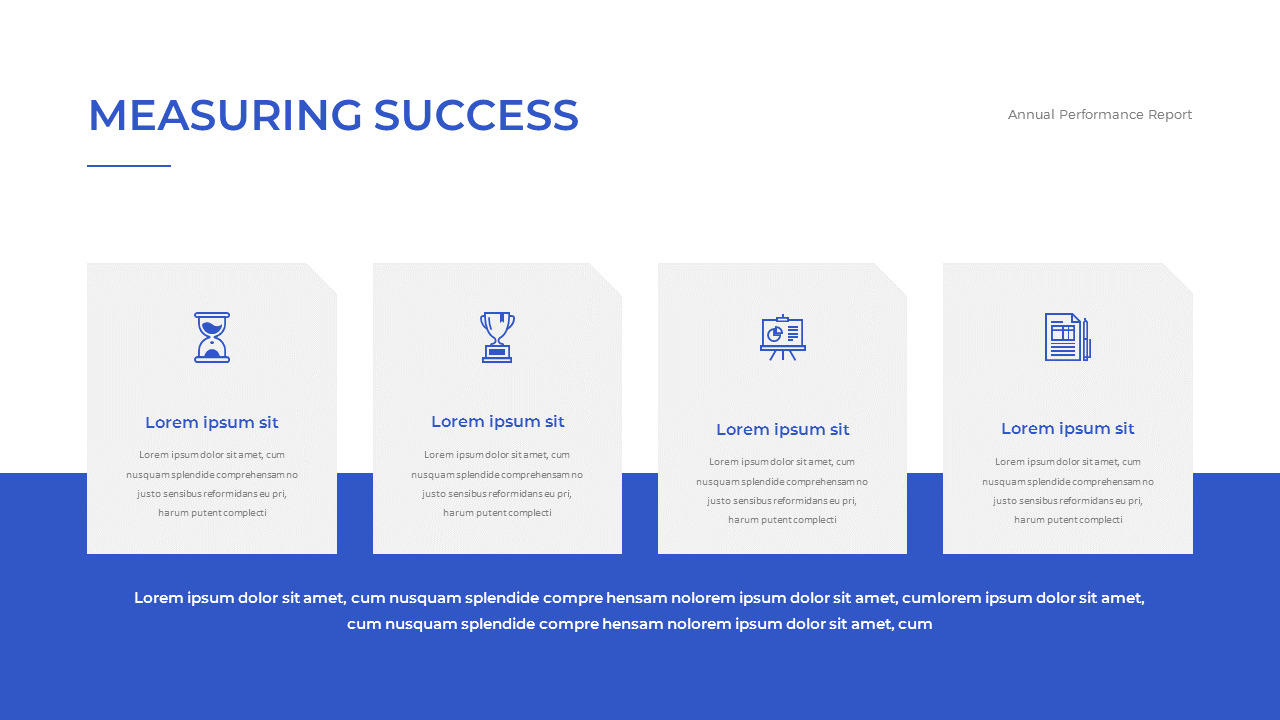 Annual Performance Report presentation slide design