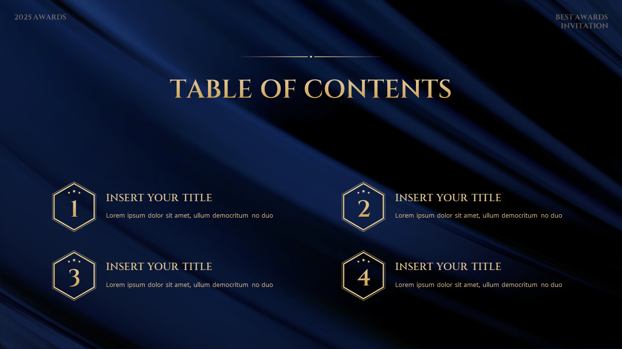 Best Awards Invitation template design